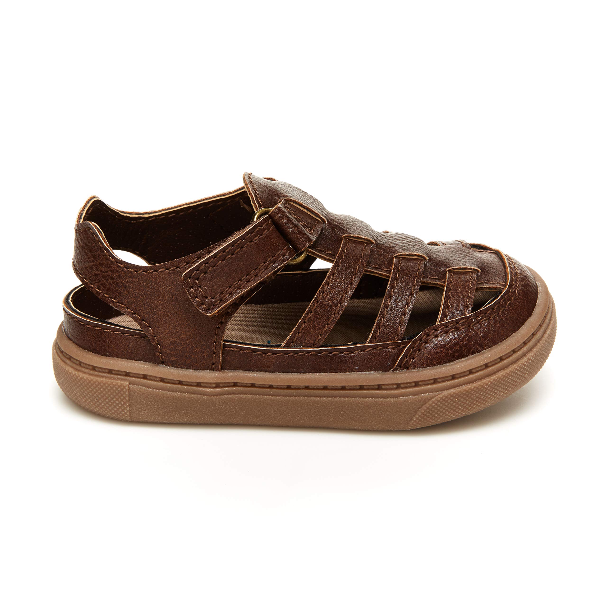 Simple Joys by Carter's Baby Frankie Sandal, Brown, 4 US Unisex Infant