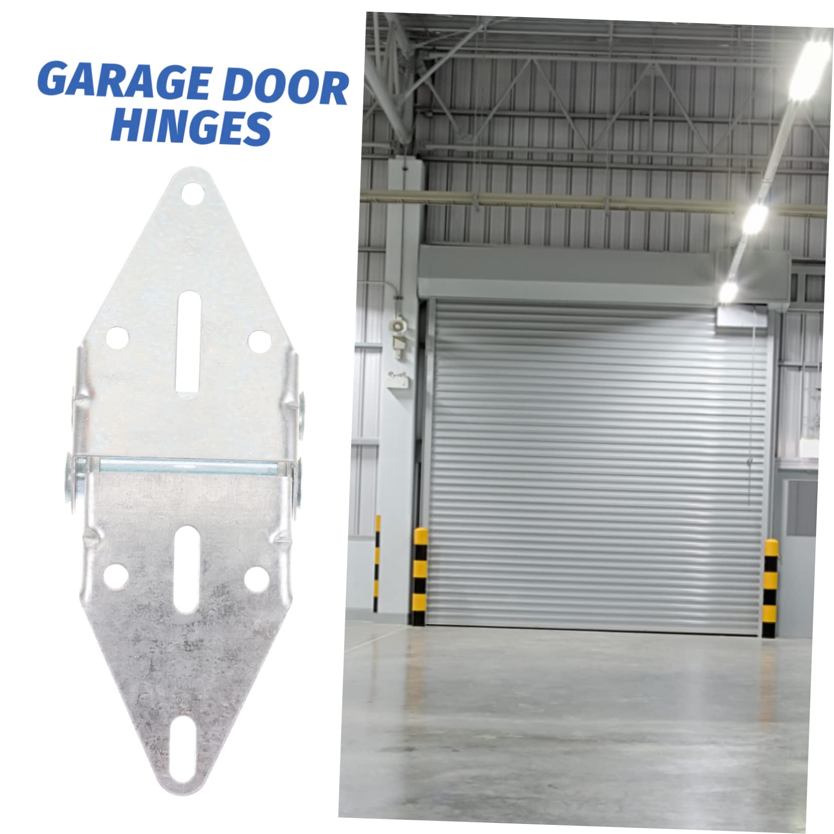 Angoily 6pcs Iron Garage Door Hinges Fix Garage Door Parts Heavy Duty Replacement Hinges