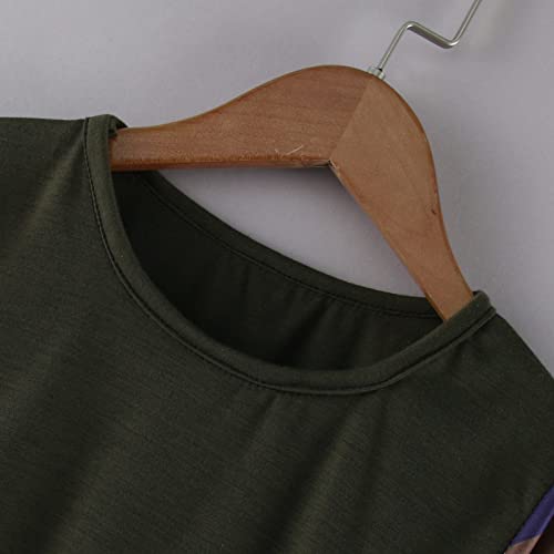 Baby Long Sleeve Shirts Infant Toddler Tshirt Ribbed Cotton Basic Round Neck Solid Sweatshirt Tee Shirt 1-Year-Old Pullover Green