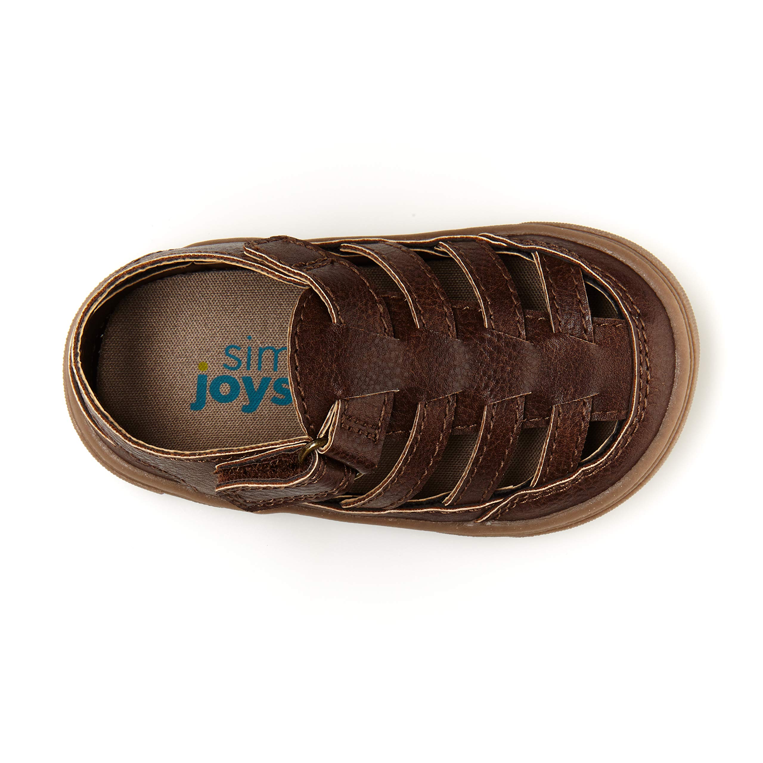 Simple Joys by Carter's Baby Frankie Sandal, Brown, 4 US Unisex Infant