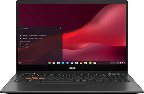 ASUS Cloud Gaming Chromebook Vibe CX55 Flip 15.6" Touchscreen 144Hz FHD 2-in-1 Laptop, Intel Quad-Core i5-1135G7 (Beat i7-1065G7), 8GB LPDDR4X RAM, 256GB PCIe SSD, WiFi 6, Bluetooth 5, Grey, Chrome OS