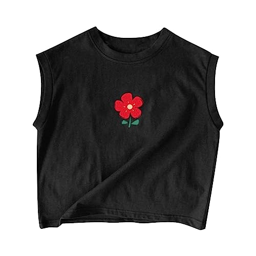 Toddler Baby Boy Letter Tank Top Sleeveless T-Shirt Ruffle Cap Sleeve Round Neck Cute Solid T Shirt Spring Summer Outfit Black