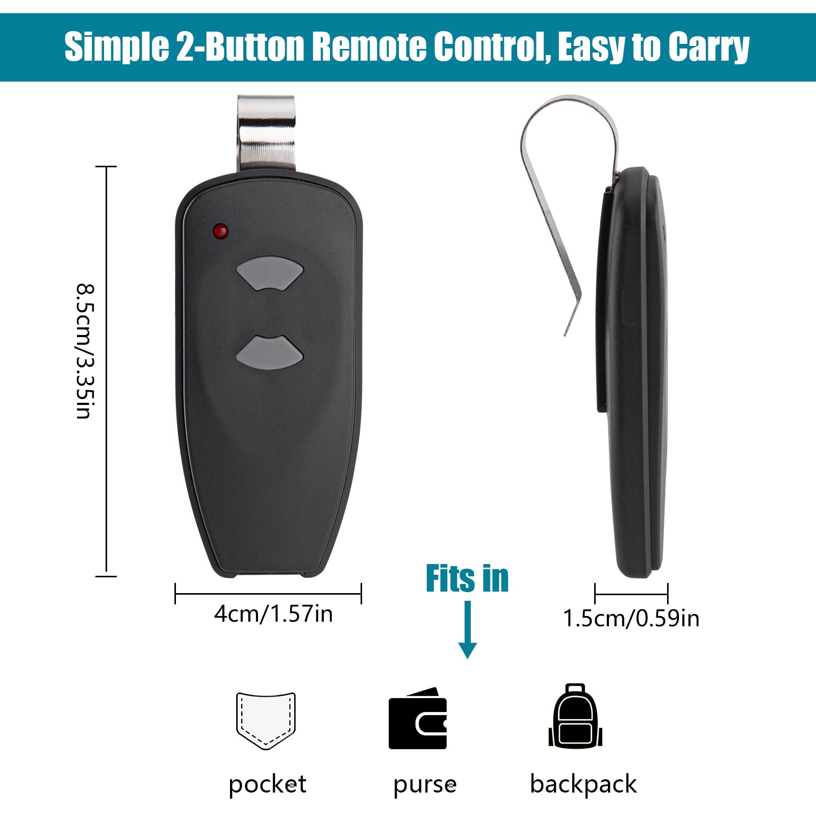 LAWOHO M3-2312 Clone Copy Remote Controls Compatible with Marantec 315MHz Garage Door Openers & Keyless Entry Keypad, for Marantec M4500e, 4700, M55, Martin DC3700e (1 Pcs)
