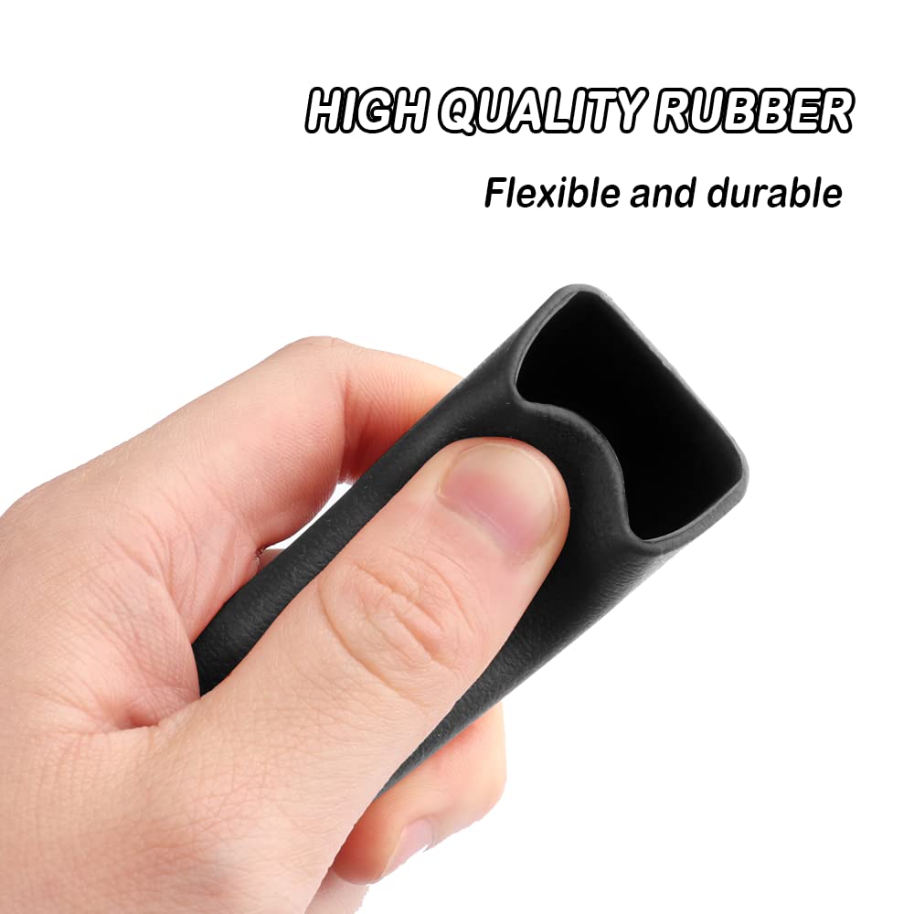 Easy-Going Front Bumper Tow Hook Cover Perfectly Compatible with Jeep 07-23 Wrangler JK JL JT for Buffering,Awesome Car Decoration Tow Hook Protector (Black-2pcs)