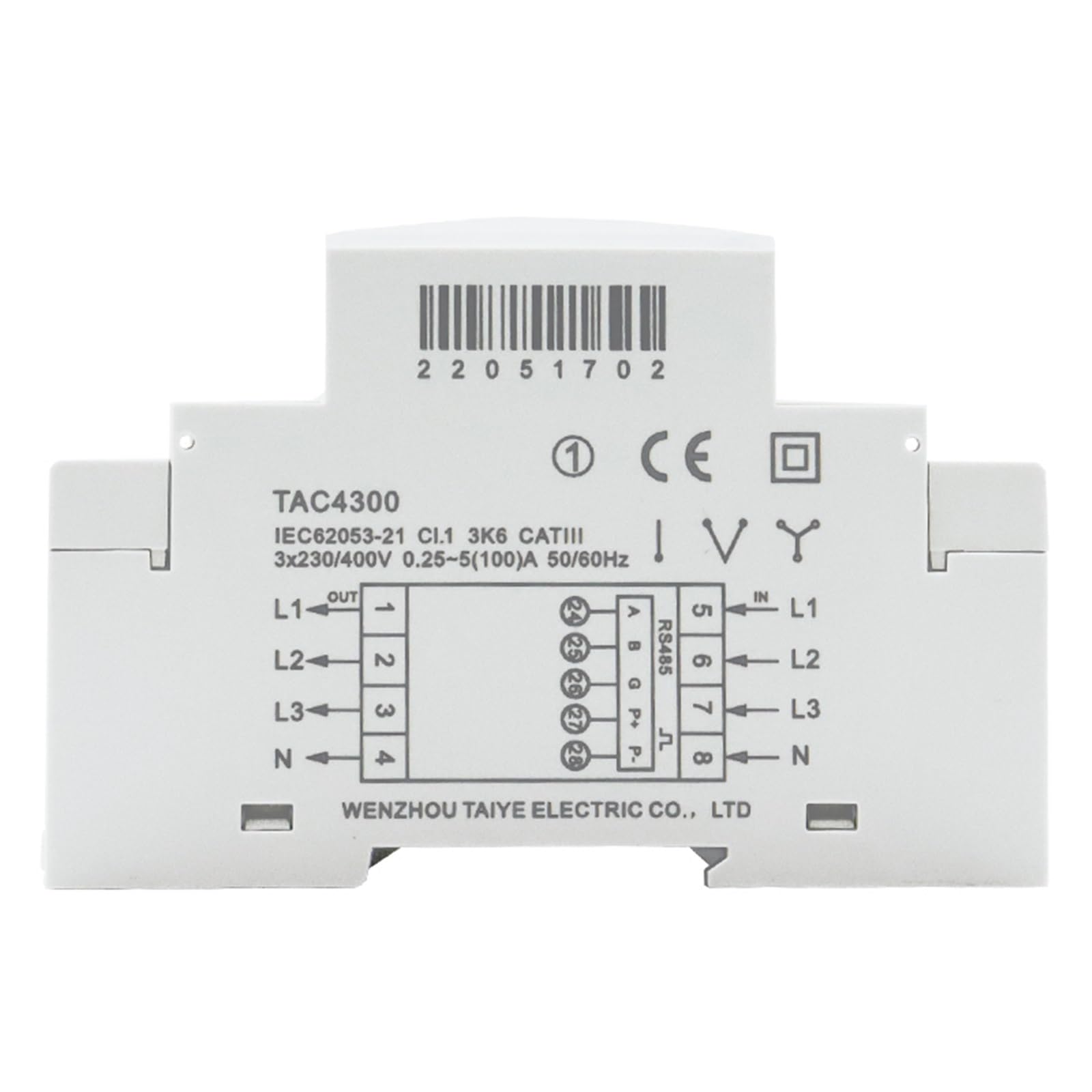 JMORCO SDM3 Three-Phase Multifunction Energy Meter Three-Phase Four-Wire Modbus/Pulse Output Port RS485 PV Solar System Kwh V A Hz W