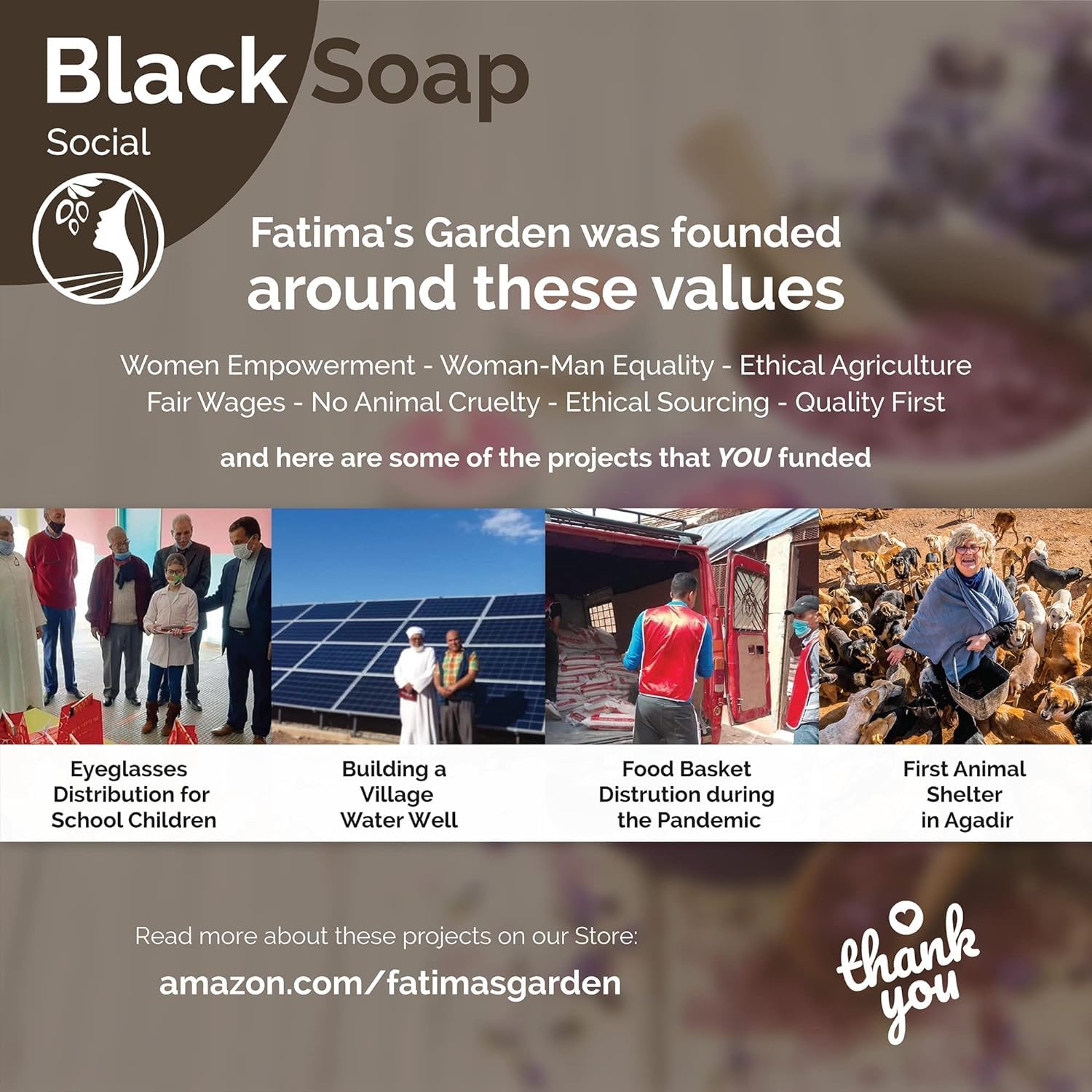 Fatima's Garden Argan Oil Black Soap - Exfoliating Cleanser, 1Kg