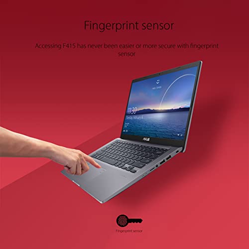 ASUS VivoBook 14 Laptop Computer, 14" IPS FHD Display, Intel Core i3-1115G4 Processor, 4GB DDR4, 128GB PCIe SSD, Fingerprint Reader, Windows 11 Home in S Mode, Slate Grey, F415EA-AS31