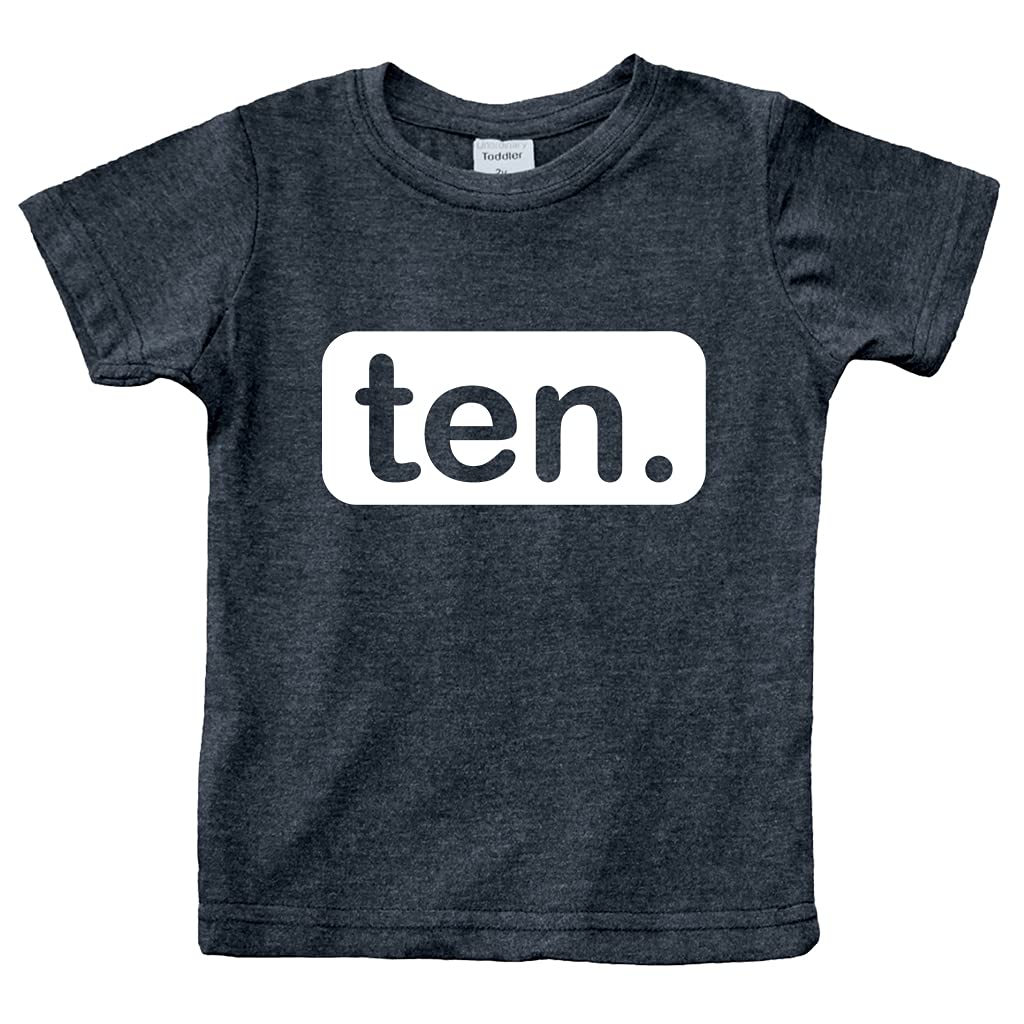 Unordinary Toddler 10th Birthday Shirt Boys 10 Year Old Boys Gifts Ten yr Tenth Birthday Tshirt Gift (Charcoal Black, Youth M(10-12))