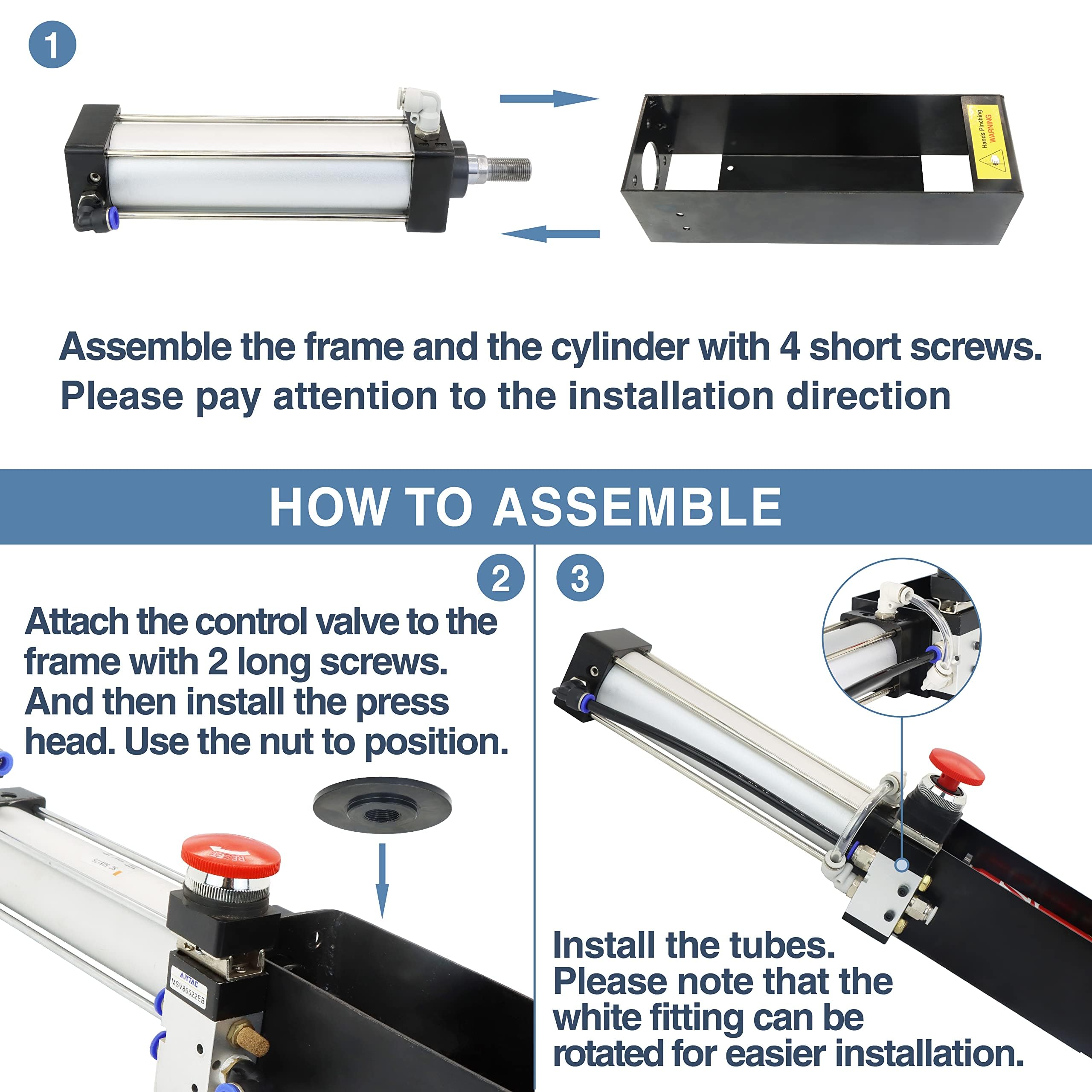 Pneumatic Cylinder Can Crusher – Air Powered Countertop –Aluminum Can Crushers for Recycling – For 12oz,16oz Aluminum Soda Bear Tall Tin Cans – Heavy Duty Automatic Efficient Smasher…
