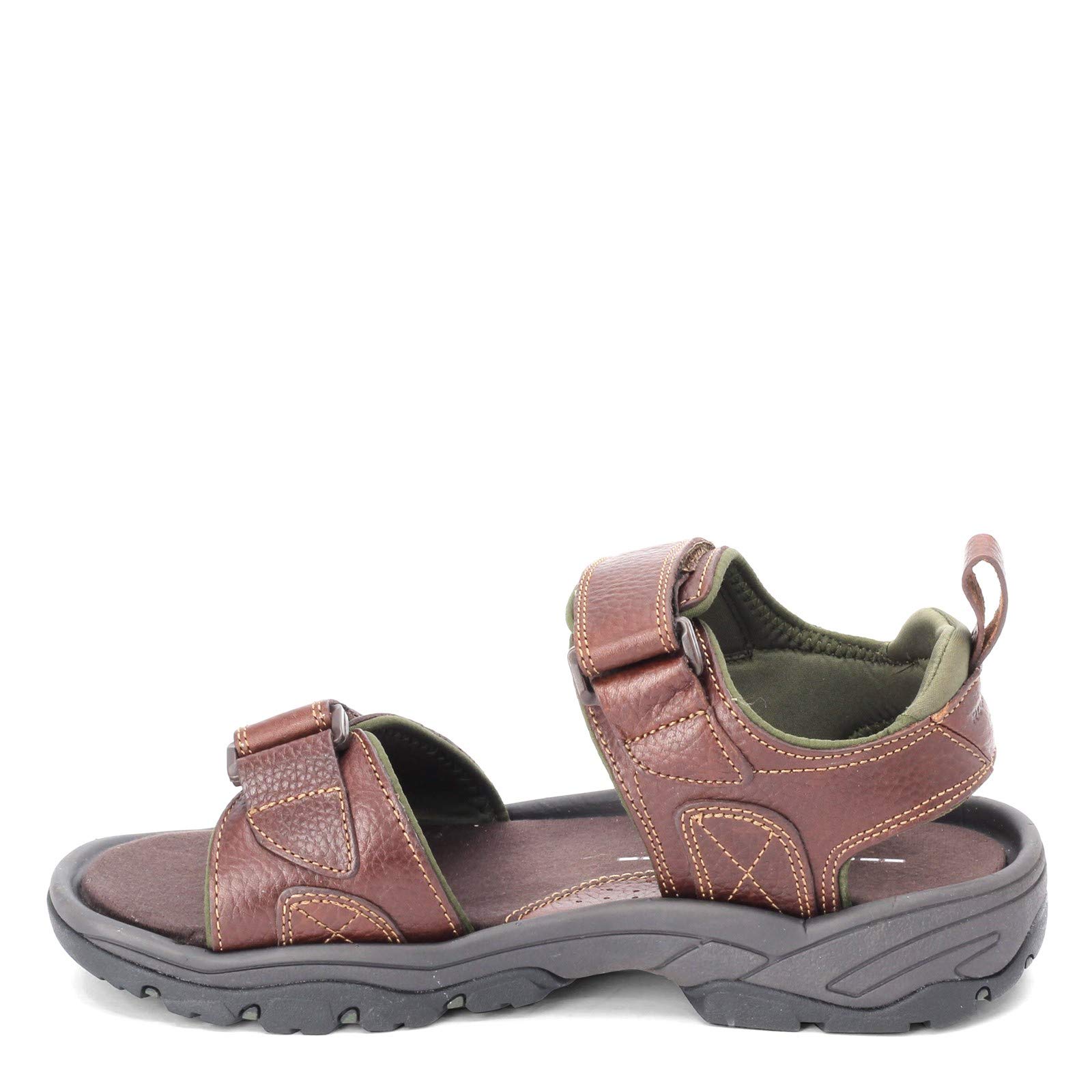Rockport Men's Rocklake Flat Sandal, Brown/Brown, 9.5 W US