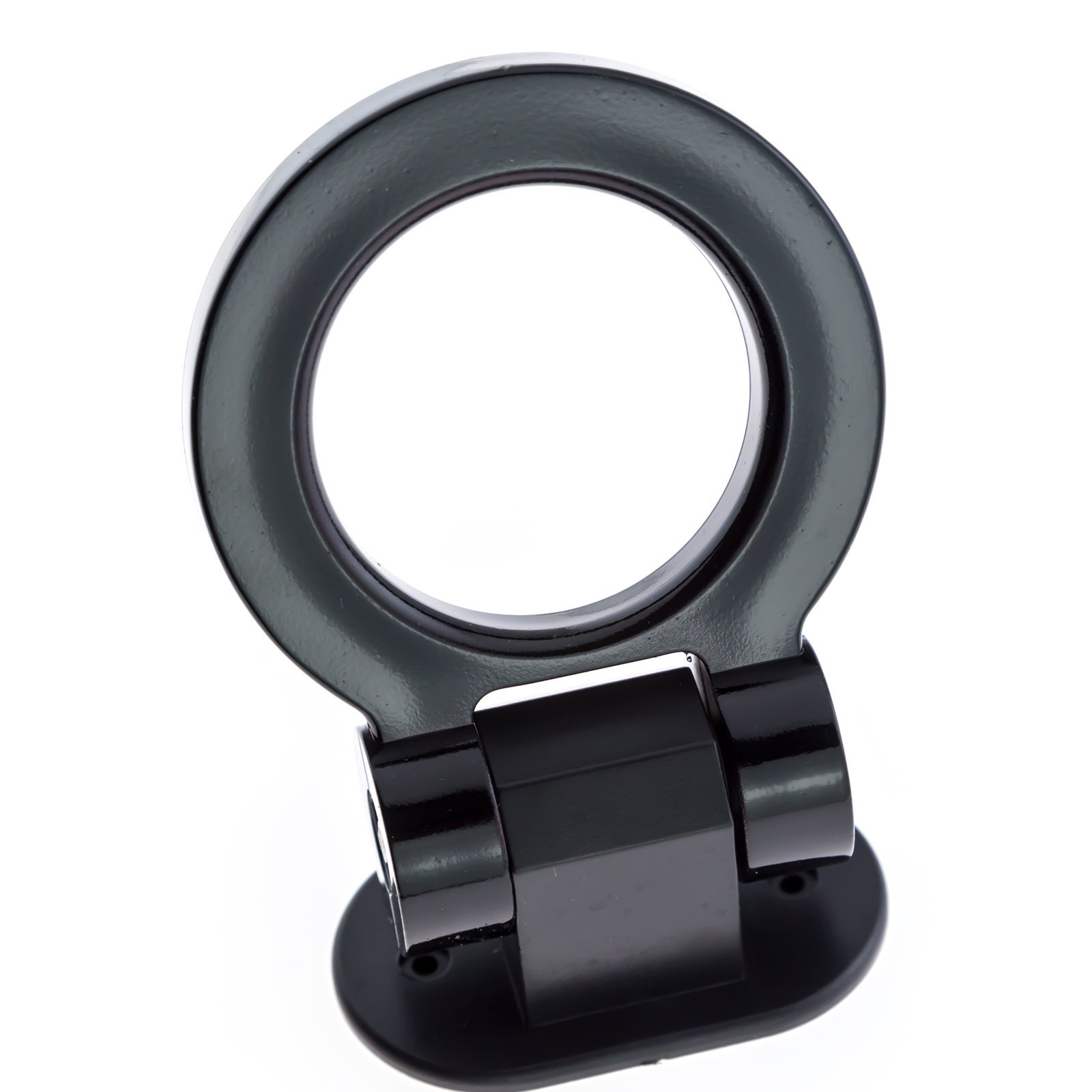 Xotic Tech JDM Track Racing Style Bumper Trailer Tow Hook Ring Decoration Sticker Universal Fit All Car Truck SUV, Black