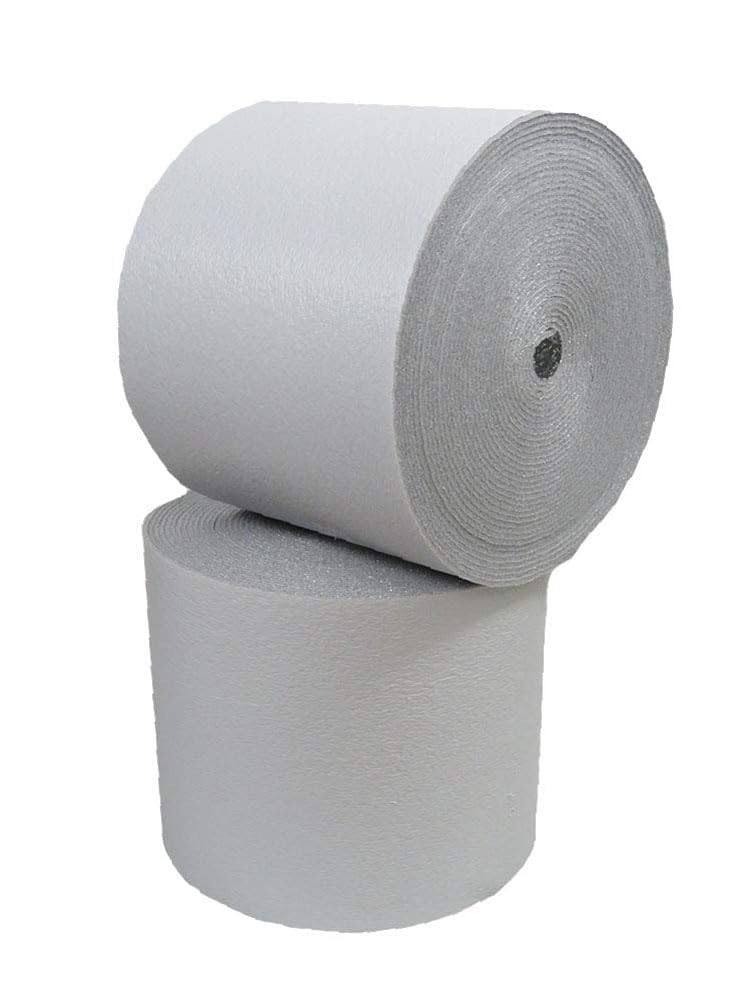 NASA TECH White Reflective Foam Core 2 Car Garage Door Insulation Kit 18FT (WIDE) x 8FT (HIGH) R Value 8.0 Made in USA New and Improved Heavy Duty Double Sided Tape (ALSO FITS 18X7)