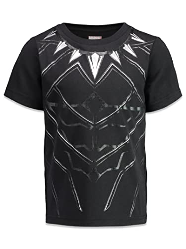 Marvel Avengers Iron Man Captain America Black Panther Big Boys 4 Pack Athletic T-Shirts 10