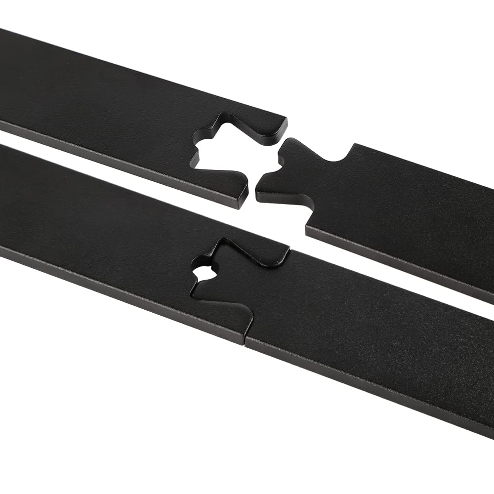 WOHLLEBEN 6.6 Feet Heavy Duty Sliding Barn Door Hardware Kit Easy to Install, Smoothly and Quietly, Sliding Doors Hardware Track Kit Suitable for Bedroom Kitchen (Classic, 78.74 inch)