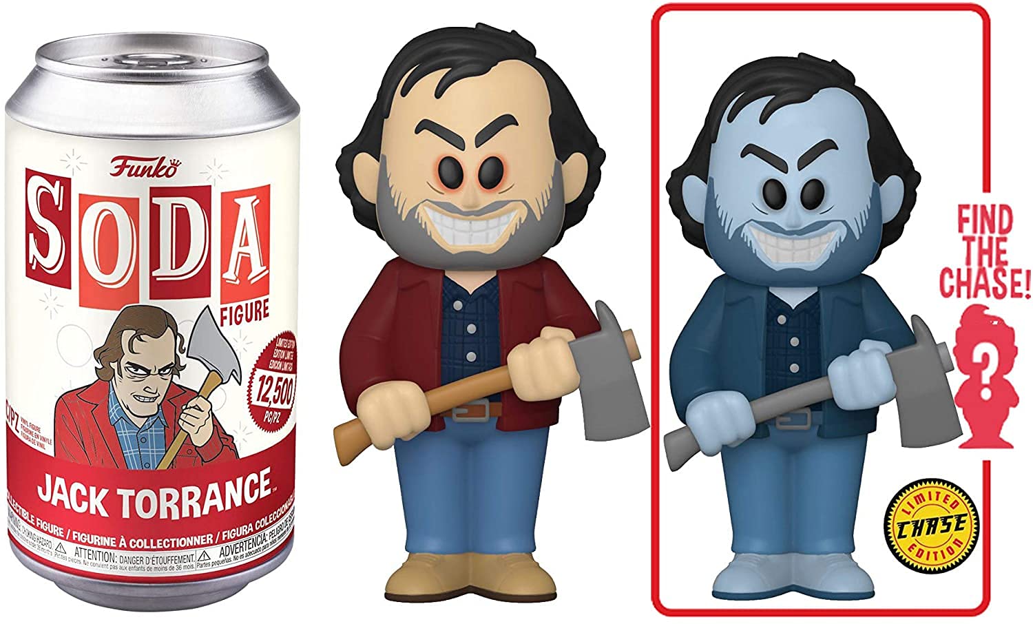 Ax Jack from The Shining Stanley Kubrick Horror Feature movie Soda Tin Can Figure bundle Stephen King Collectible