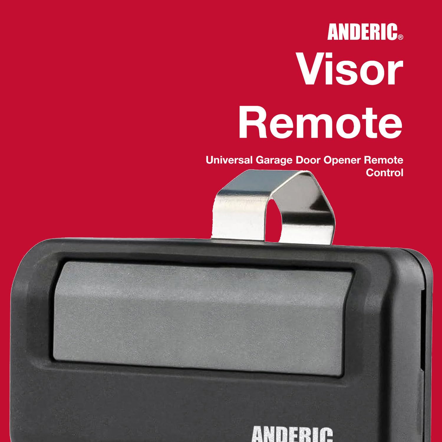 Anderic 891LM Garage Door Remote for Liftmaster 891LM Openers with Yellow Learn Key - Single Button Vizor Remote