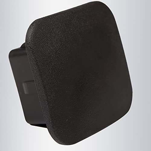 cueclue Pack-1 Trailer Hitch Cover, 2" Rubber Trailer Hook Protection Cover, Dustproof and Waterproof Trailer Receiver Tube Plug Cap for Most Cars, Trucks (Black)
