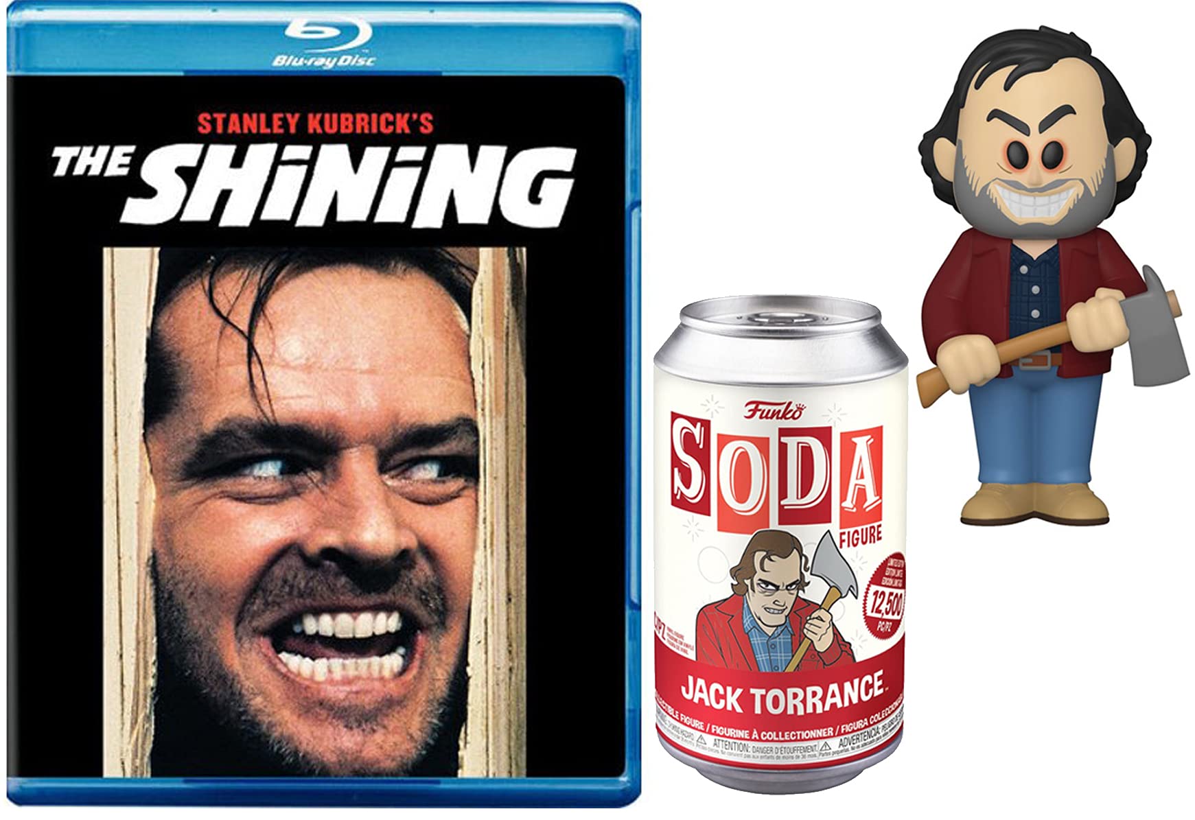 Ax Jack from The Shining Stanley Kubrick Horror Feature movie Soda Tin Can Figure bundle Stephen King Collectible