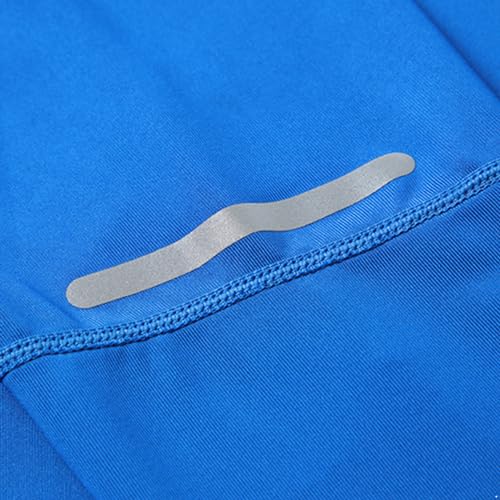 Doomiva Boys Compression T Shirt Kids Goalkeeper Goalie Shirts Sports Undershirt Soccer Tops Athletic Gym Sweatshirt Blue 9-10 Years