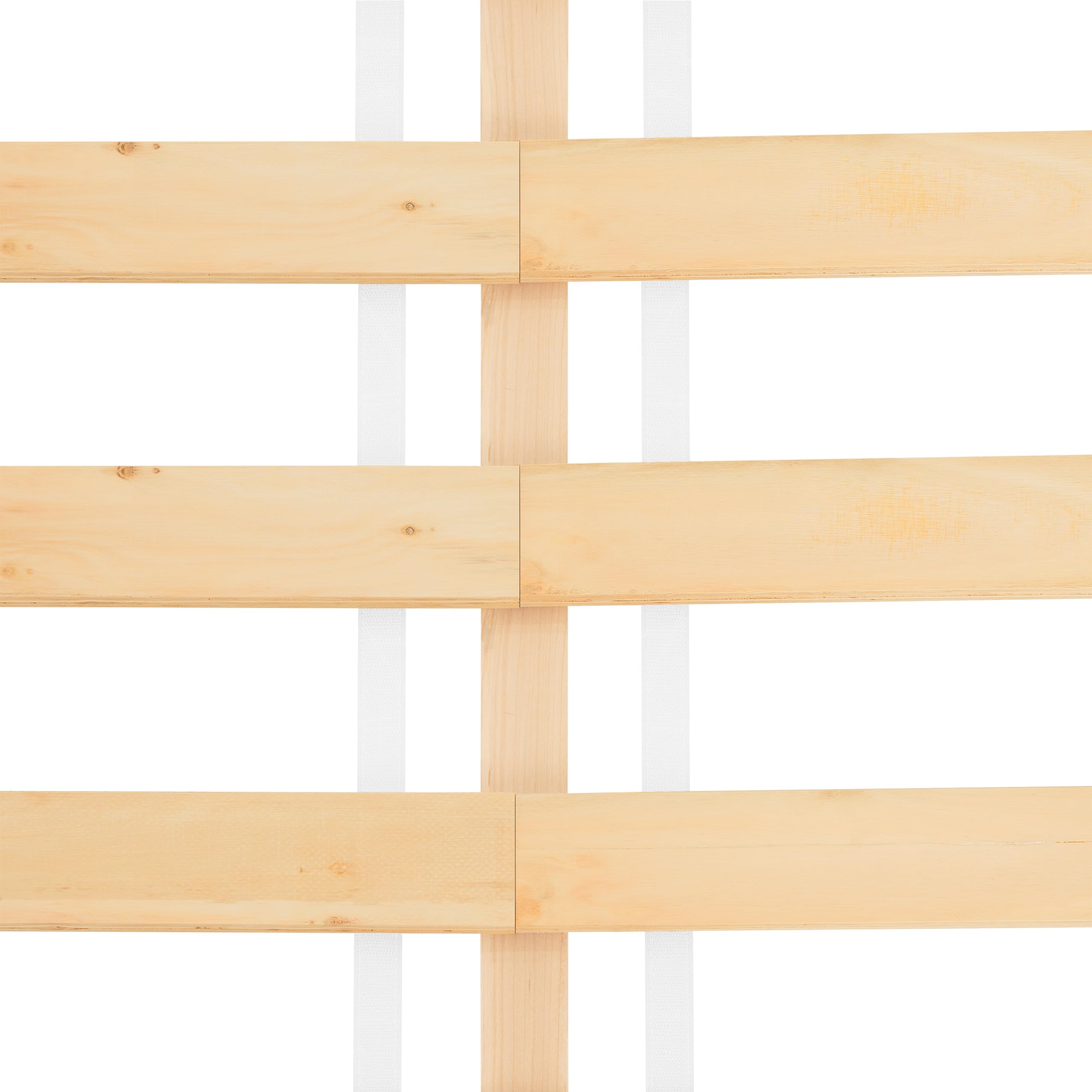 Naomi Home Lucia 14 Inch Solid Wood Platform Bed Full Bed Frame, Pine Wood, No Squeak, Full Size, No Box Spring Needed, Sturdy Bed Frame - Natural
