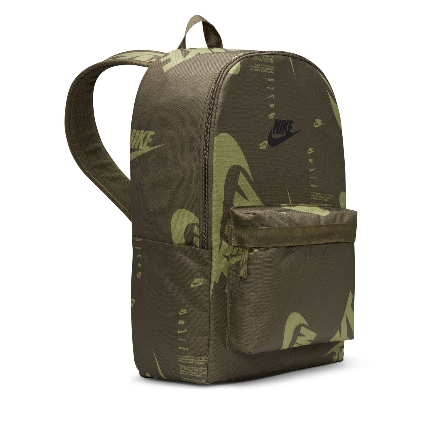 Nike Heritage 2.0 AOP Backpack DQ5956-222 MEDIUM OLIVE/BLACK, One Size