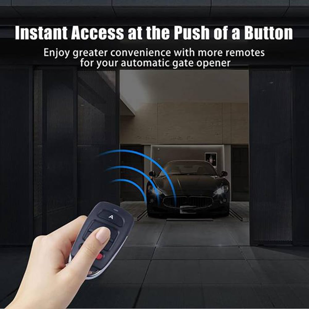 Pomojonbi 4Pcs Metal Door Remote Remote for Gate, Remote Control Key Fob, Replacement Garage Door