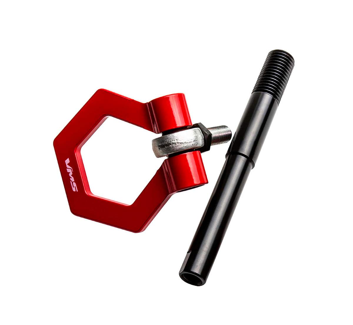 VMS RACING Front Tow Hook in RED Compatible with Chevy Chevrolet Corvette C7 Z06 ZR1 Stingray Oval Track 14-19 2014-2019