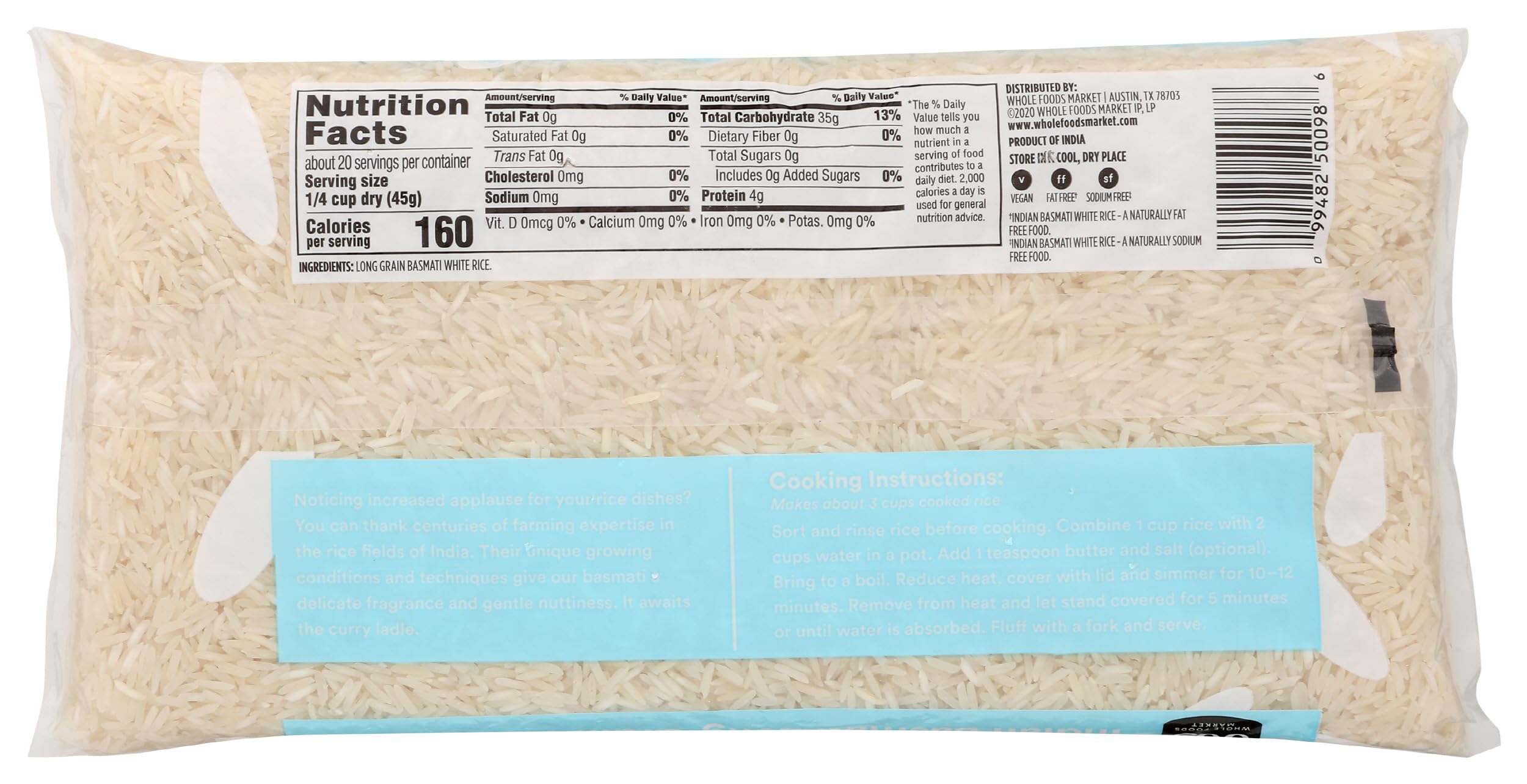 365 by Whole Foods Market, Indian Basmati White Rice, 32 Ounce