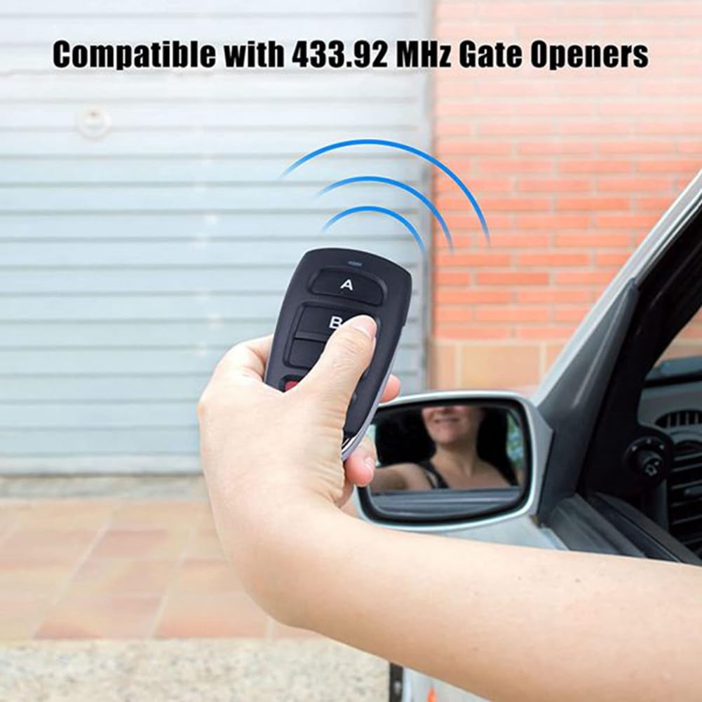 Pomojonbi 4Pcs Metal Door Remote Remote for Gate, Remote Control Key Fob, Replacement Garage Door