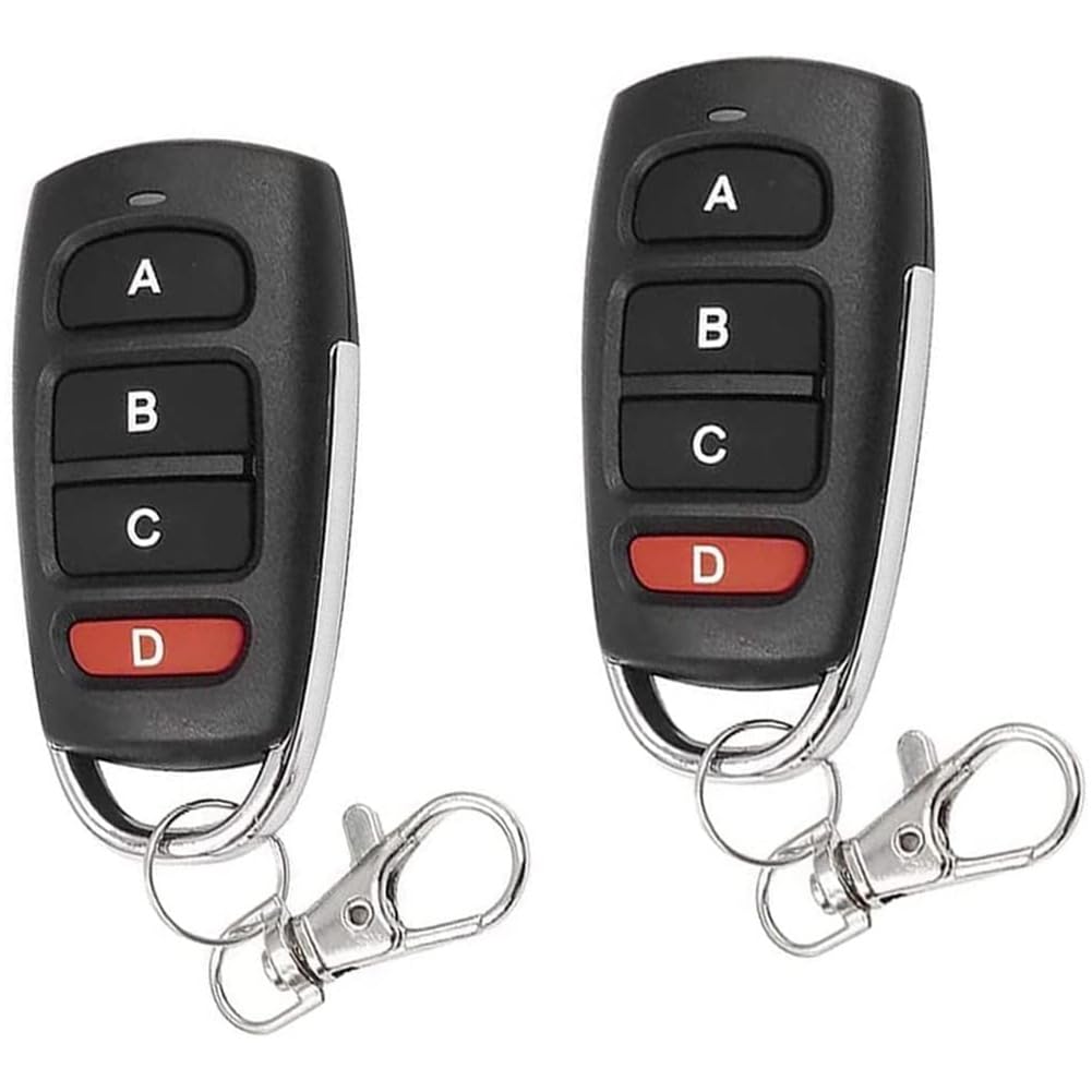 Pomojonbi 4Pcs Metal Door Remote Remote for Gate, Remote Control Key Fob, Replacement Garage Door