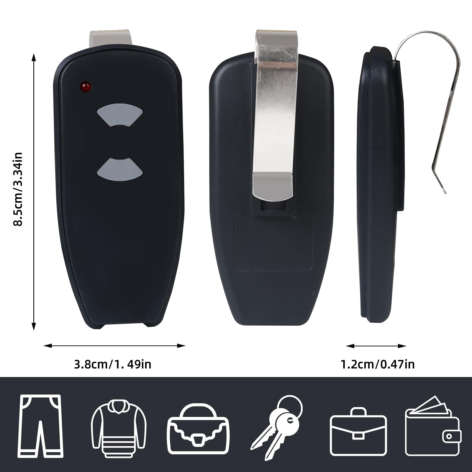 Upgraded M3-2312 Marantec Garage Door Remote 315MHz β 2-Button Digital 382 Opener Transmitter, Compatible with Martin & Marantec Garage Door Openers, Replaces M3-2314, 65892, and More