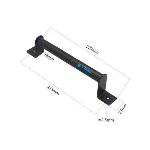 Door Pull 2Pcs Black Carbon Steel Sliding Barn Door Pull Handle for Sliding Barn Door Garden Gates Garages Hardware Kit and Convenience.