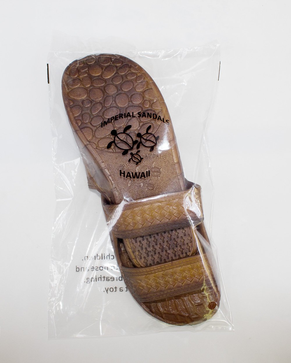 Hawaii Brown and Black Jesus sandals for Kids.(These kid sandals run 2 sizes smaller than US kid sizes) (Kid 3, Brown)