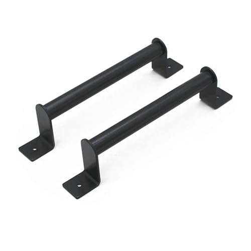 Door Pull 2Pcs Black Carbon Steel Sliding Barn Door Pull Handle for Sliding Barn Door Garden Gates Garages Hardware Kit and Convenience.