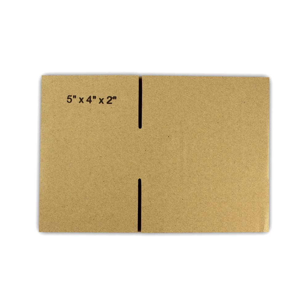 EcoSwift 1-Box 5x4x2 Corrugated Cardboard Packing Box Mailing Moving Shipping Box Carton 5 x 4 x 2 inches