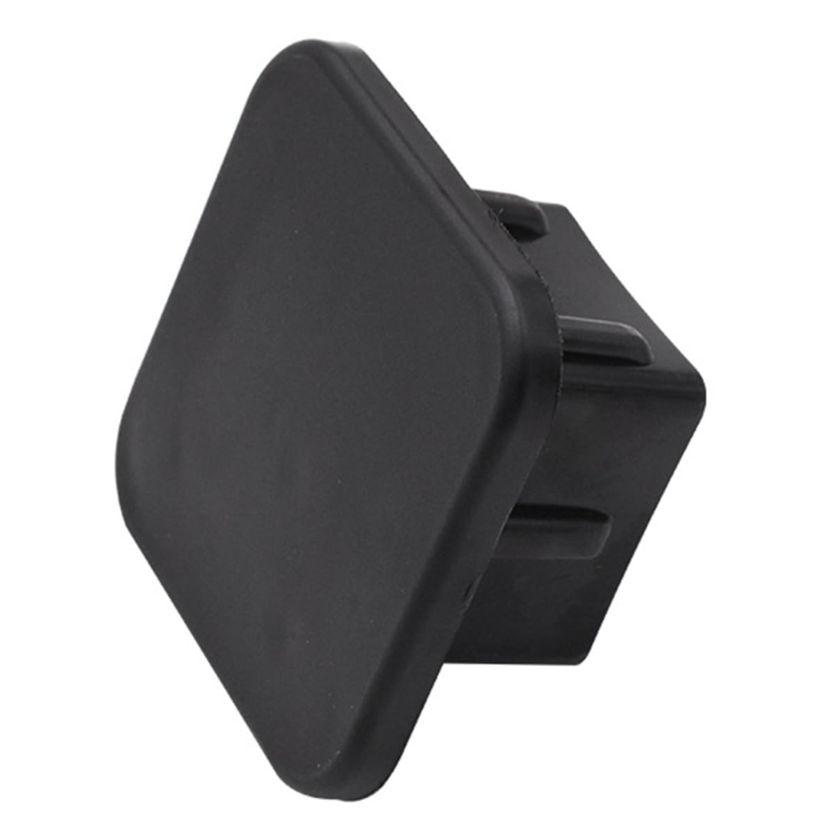 BESULEN Trailer Hitch Cover, Heavy Duty Trailer Rubber Hitch Cover Tube Cap, Car Pulling Hook Dust Plug Square Mouth Protector, Univeisal Vehicle Exterior Accessories for Most Cars