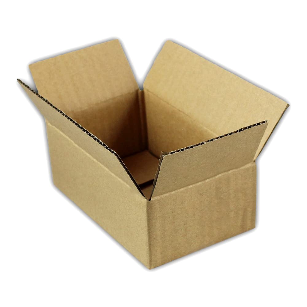 EcoSwift 1-Box 5x4x2 Corrugated Cardboard Packing Box Mailing Moving Shipping Box Carton 5 x 4 x 2 inches