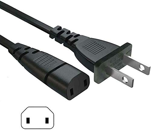 HJFPOWERCORD 2-Prong AC Power Cord Replacement for Energy V-SW-10 ESW-C10 XL-S12 ESL-X12 Subwoofer