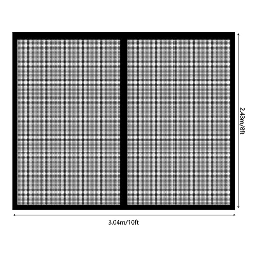 Leblett Magnetic Garage Door Screen,Fiberglass Garage Door Screen,Handsfree Entry Garage Screen,Heavy Duty Patio Porch Curtain,10 * 8Ft