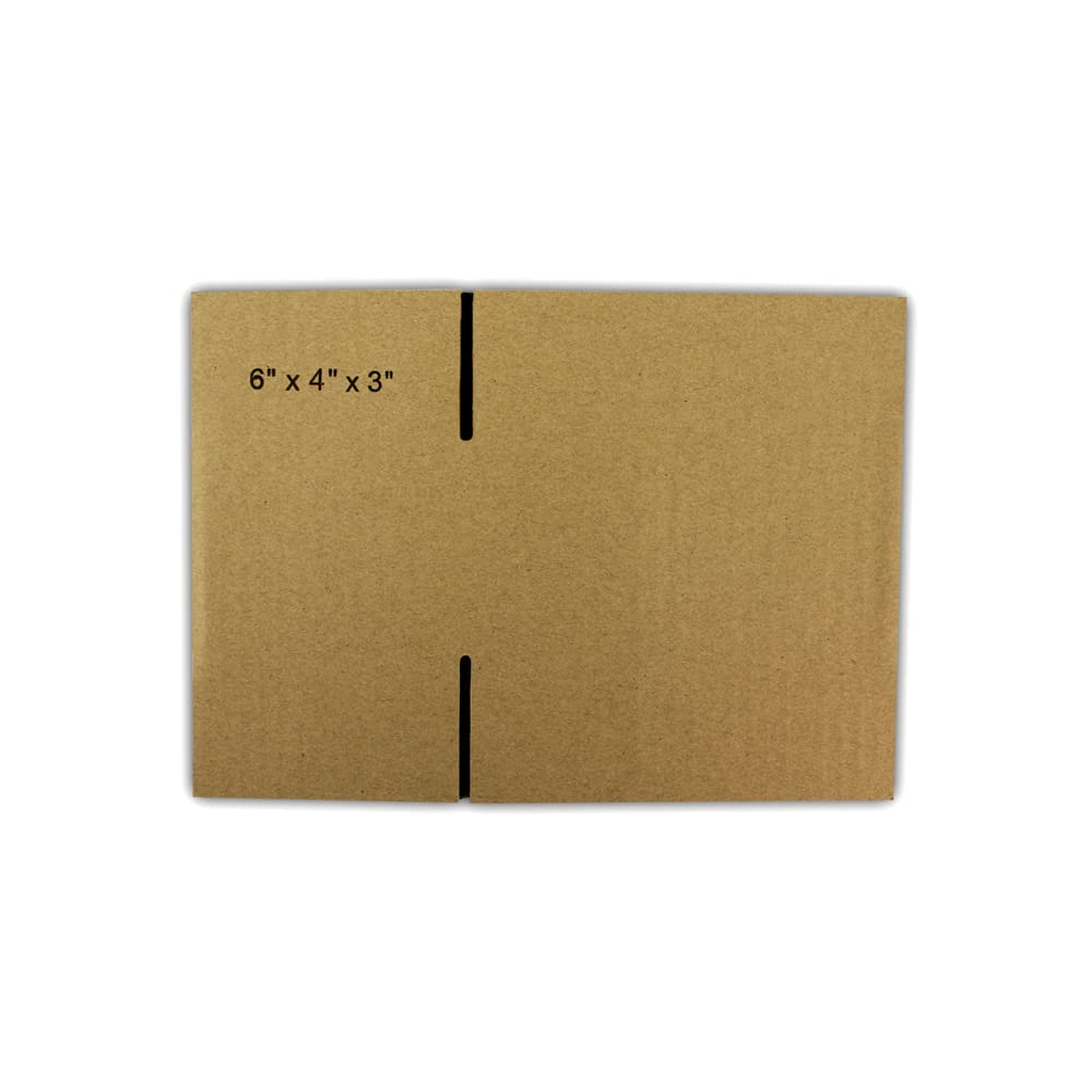 EcoSwift 40 6x4x3 Corrugated Cardboard Packing Boxes Mailing Moving Shipping Box Cartons