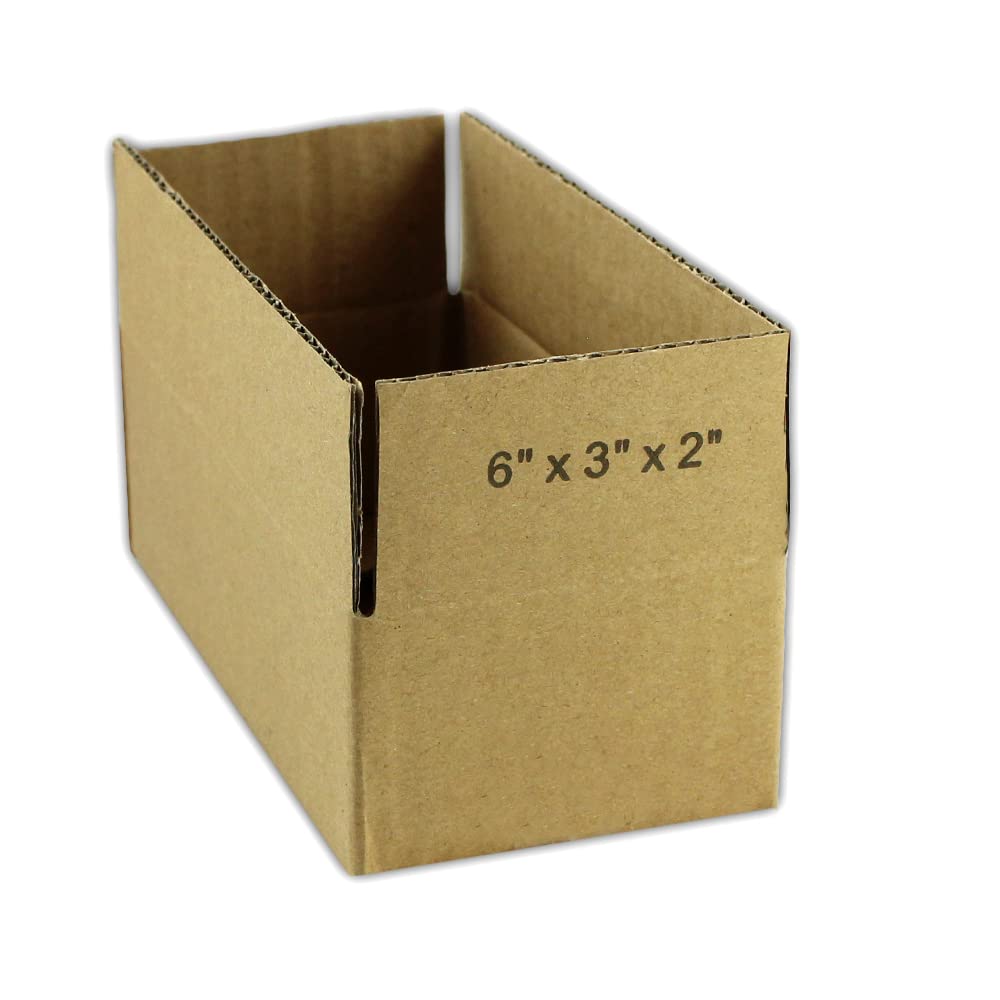 30 EcoSwift 6x3x2 Corrugated Cardboard Packing Boxes Mailing Moving Shipping Box Cartons 6 x 3 x 2 inches