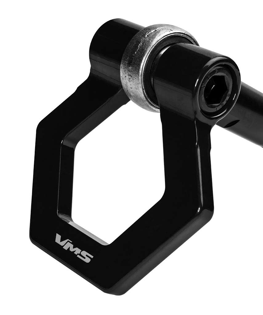 VMS RACING Front and Rear Tow Hook in Black Compatible with Chevy Chevrolet Corvette C7 Z06 ZR1 Stingray Oval Track 14-19 2014-2019