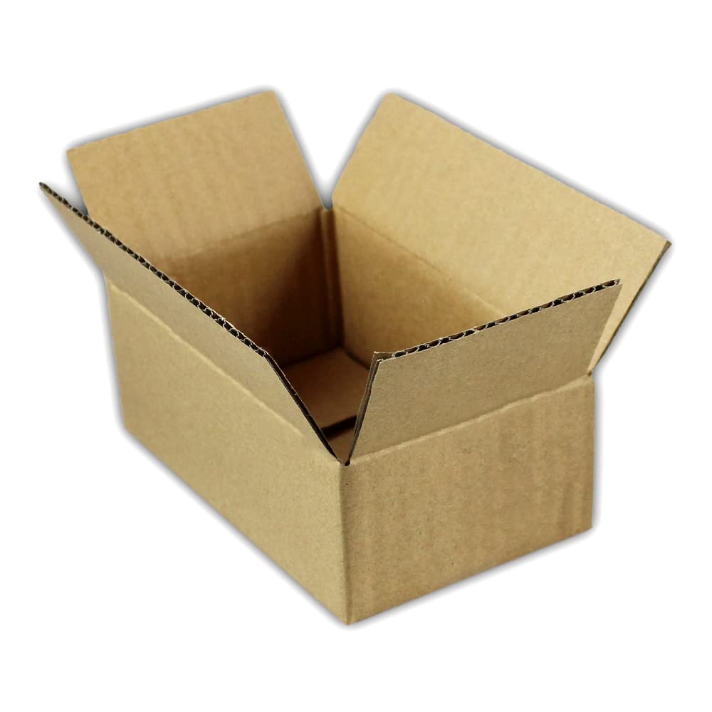 150 EcoSwift 6x3x2 Corrugated Cardboard Packing Boxes Mailing Moving Shipping Box Cartons 6 x 3 x 2 inches