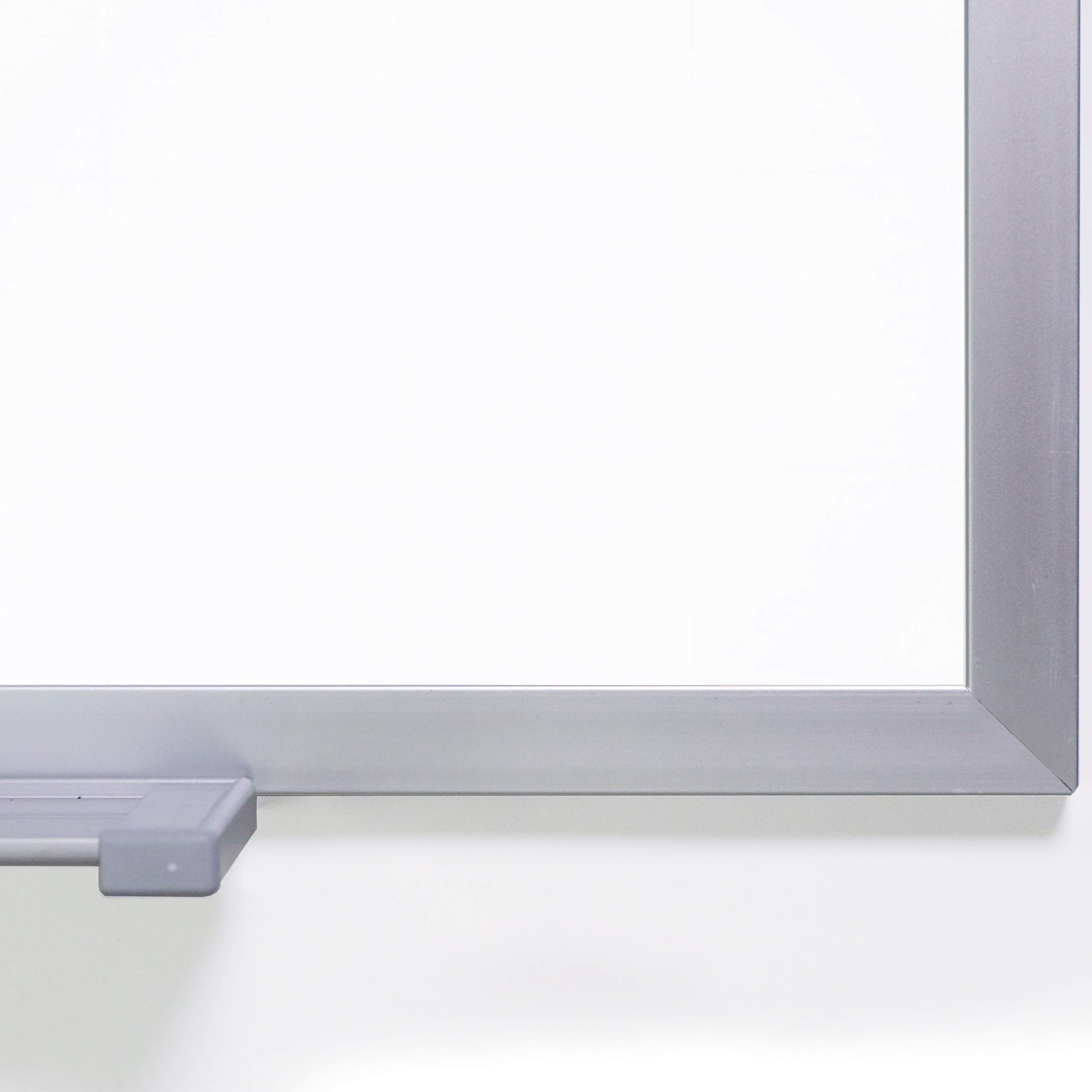 Ghent 4 x 12 Porcelain Magnetic Whiteboard, Aluminum Frame, 1 Marker, 1 Eraser, Made in The USA, 2 Piece Board with Joiner…