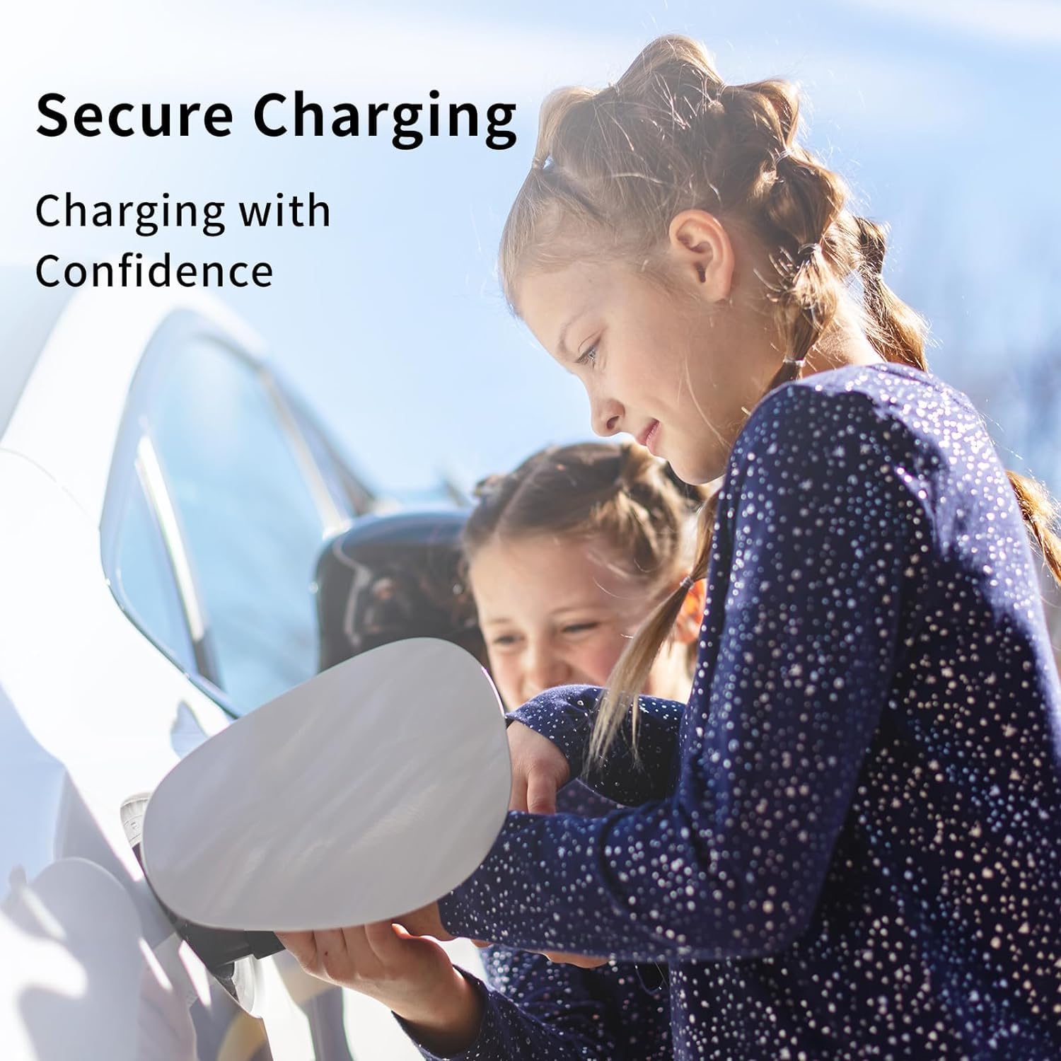 Wattsaving Level 2 EV Charger - 240 Volt up to 40 Amp Electric Vehicle Charging Station with NEMA 14-50 Plug and 24.6 Ft Cable, Black