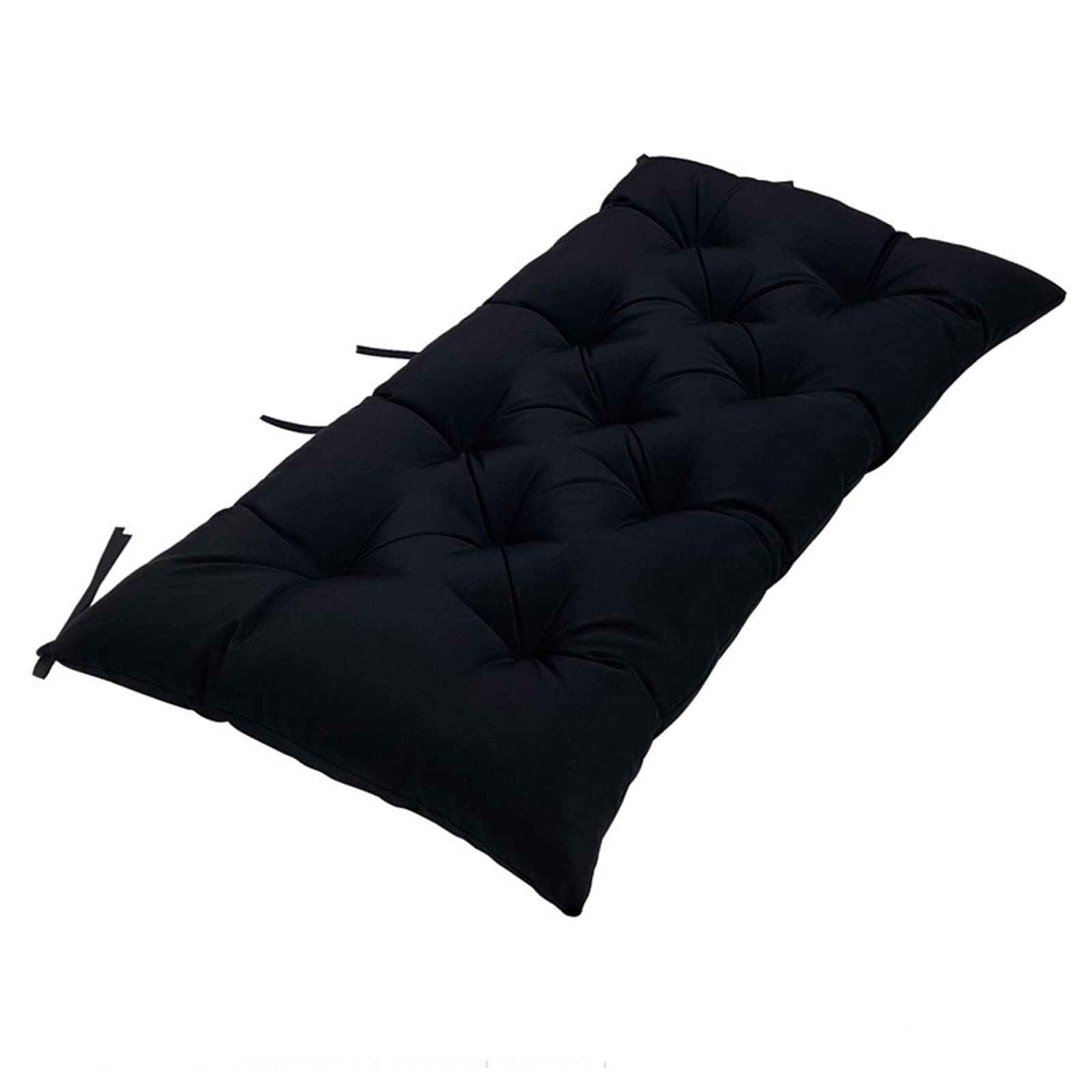 Eoieov Outdoor Bench Cushion Black Non-Slip Patio Bench Cushions for Outdoor Furniture ļ¼Thick Tufted Patio Chair Pads 40 inch for Swing Chair, Wicker Loveseat Settee,40 * 20"