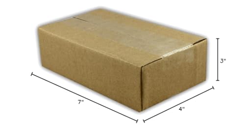 35 EcoSwift 7x4x3 Corrugated Cardboard Packing Boxes Mailing Moving Shipping Box Cartons 7 x 4 x 3 inches