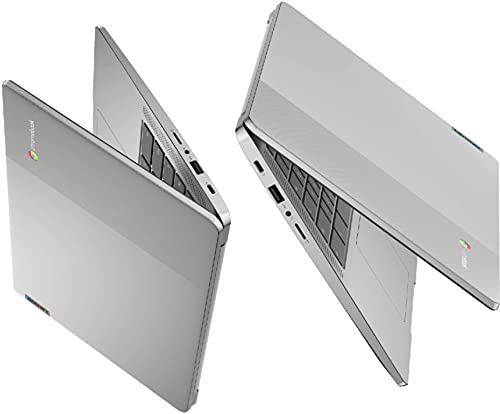 Lenovo Chromebook 3 Laptop Computer, 14-Inch Full HD Touchscreen Display, Mediatek 8-Core MT8183C, 4GB RAM, 64GB eMMC, Webcam, USB-C, Bluetooth, SD Card Reader, WiFi, Chrome OS, Grey, TiTac Card