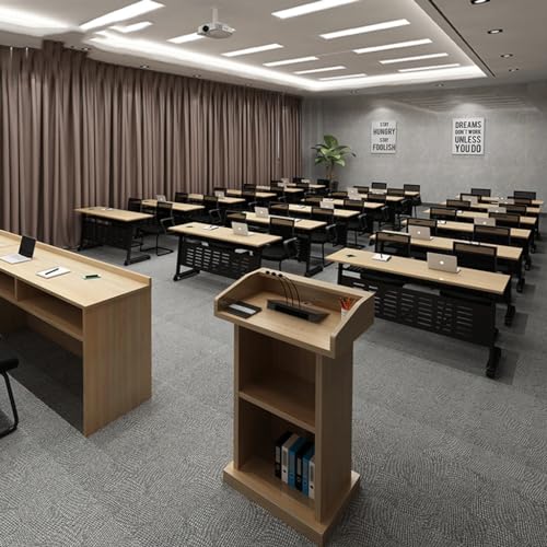 Folding Conference Table, Flip Top Mobile Training Table with Modesty,Storage Layer and Lockable Wheels,Wood Tabletop, Metal Frame (Color : A, Size : 120 * 40 * 75cm)