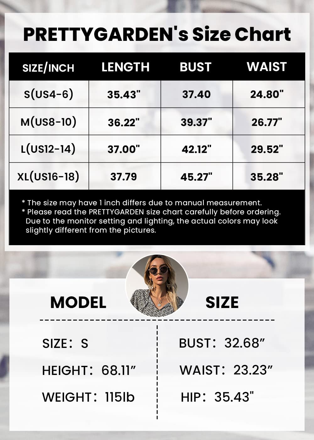 PRETTYGARDEN Women's Summer Boho Dress Casual Short Sleeve Tie V Neck Ruffle Floral Print Mini Skater Dresses (Blue,Medium)